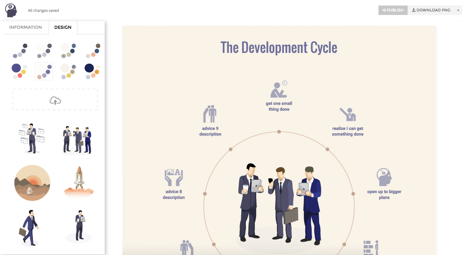 Adioma - Infographic Maker With Timelines, Grids and Icons